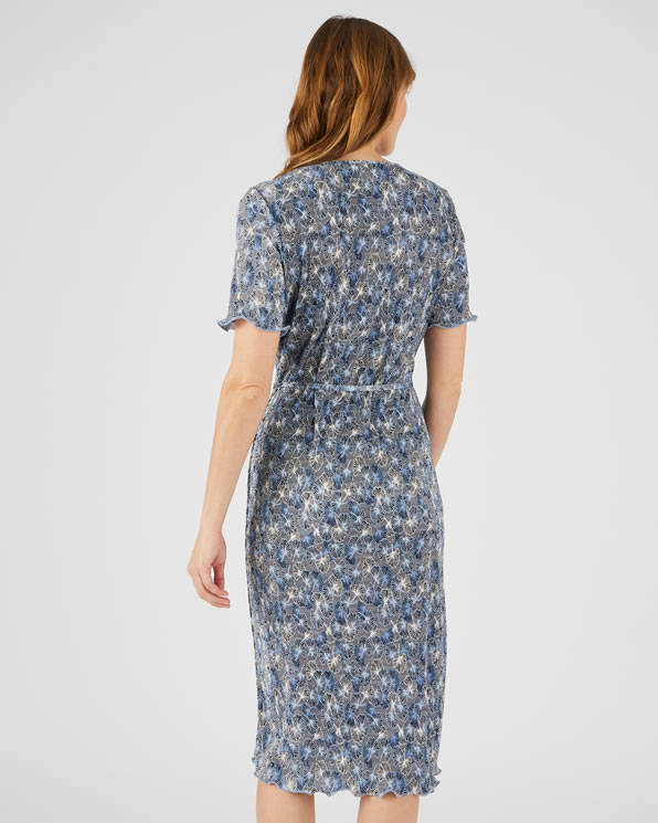 Robe plissée graphique Robes Damart Luxembourg