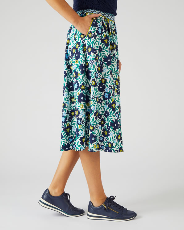 Jupe évasée stretch enfilable Jupes Damart Luxembourg