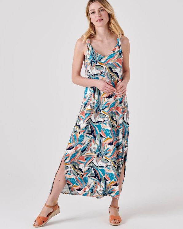 Robe longue maille stretch - Robes - Damart Luxembourg